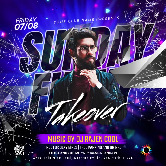Plantilla de DJ Party Instagram Post | PosterMyWall