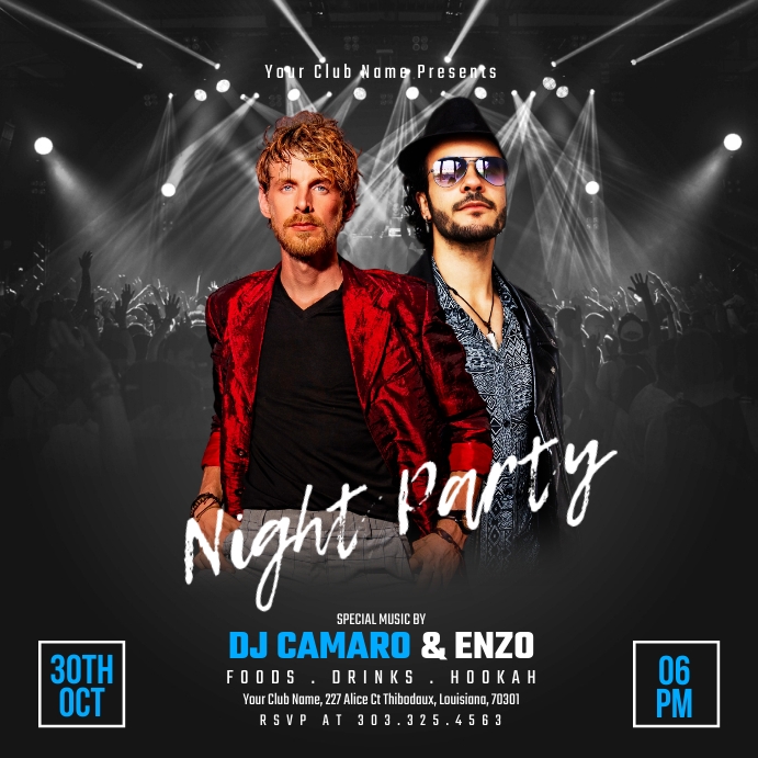 DJ Party Instagram Post Template | PosterMyWall