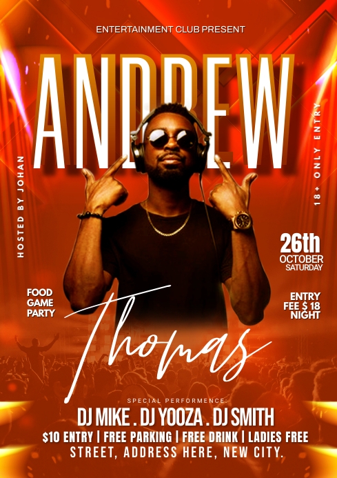 dj party invitation Template | PosterMyWall