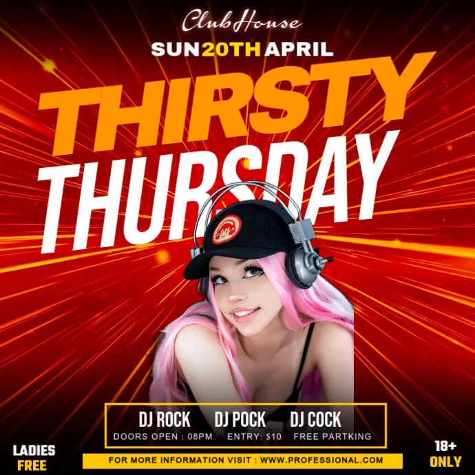 DJ party night instagram post template | PosterMyWall