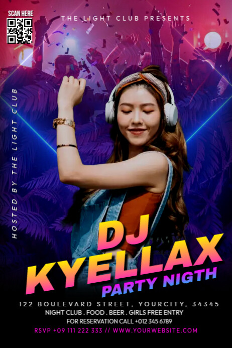 Dj Party Poster Template | PosterMyWall