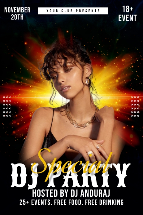 Dj Party Poster Template | PosterMyWall