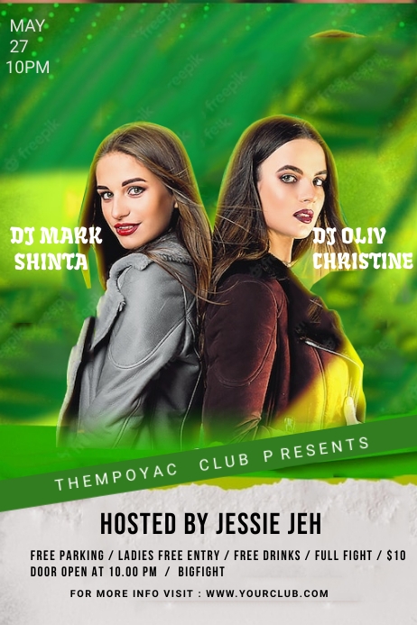 DJ PARTY POSTER TEMPLATE (1) | PosterMyWall