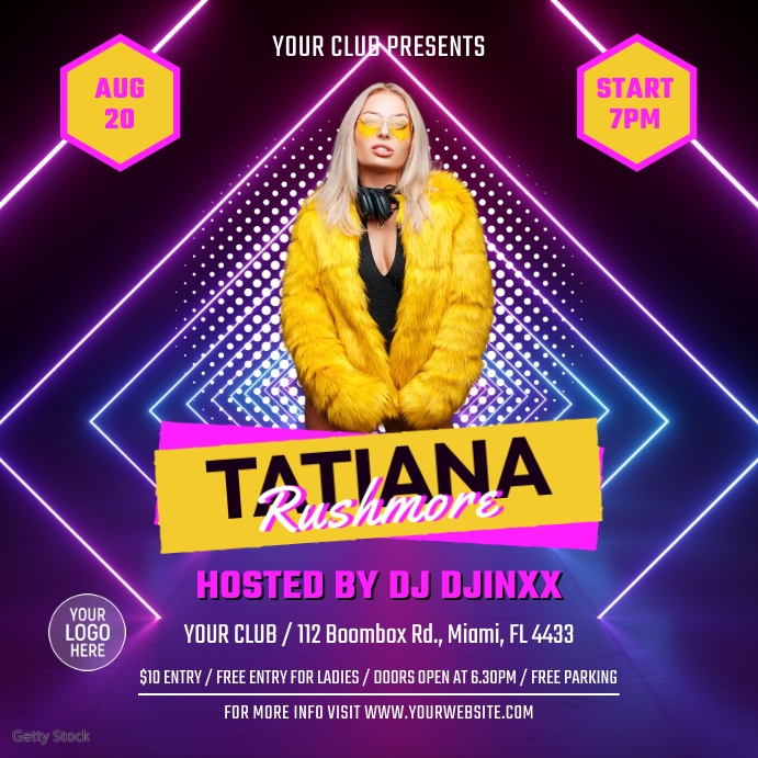 Dj Party Social Media Ad Template | PosterMyWall