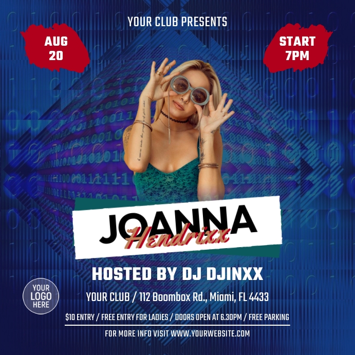 Dj Party Social Media Ad Template | PosterMyWall