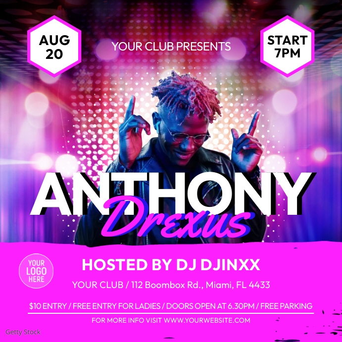 Dj Party Social Media Ad Template | PosterMyWall