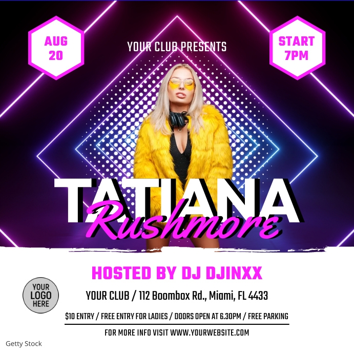 Dj Party Social Media Ad Template | PosterMyWall