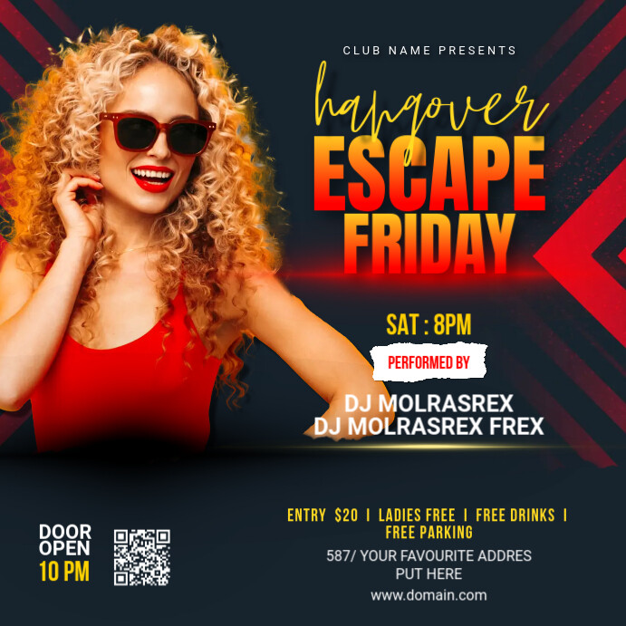 Dj Party Social media Ad Template | PosterMyWall