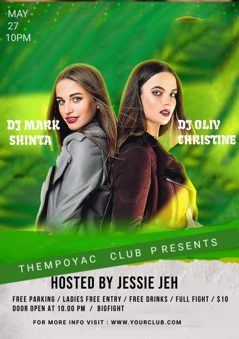 DJ PARTY TEMPLATE | PosterMyWall