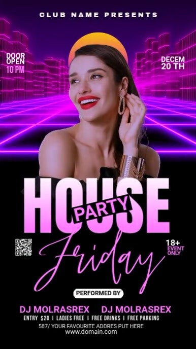 Dj Party WhatsApp Status Template | PosterMyWall