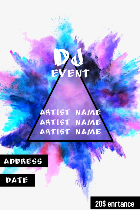 dj poster Template | PosterMyWall