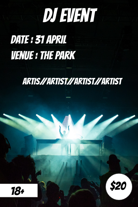 dj poster Template | PosterMyWall