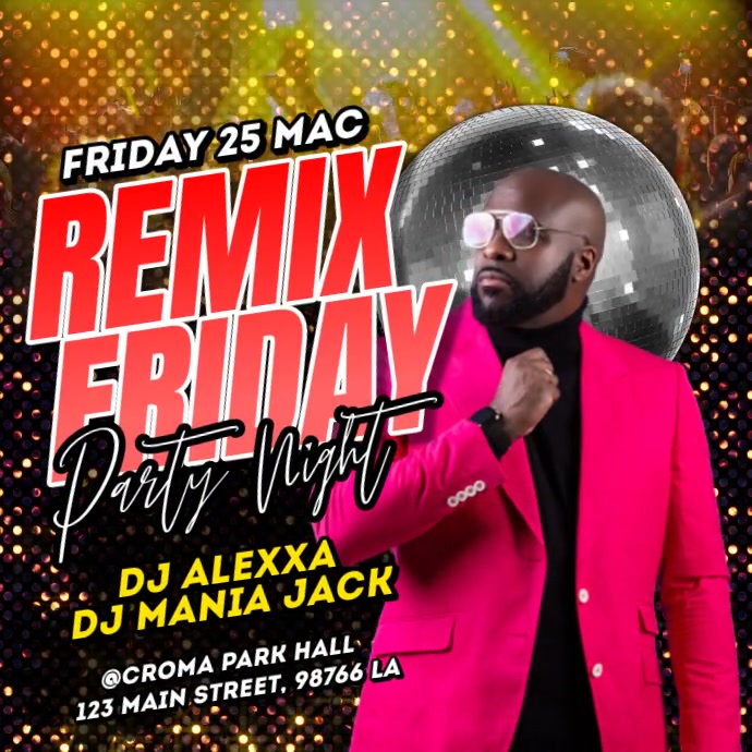 DJ Promotion Online Video Template | PosterMyWall