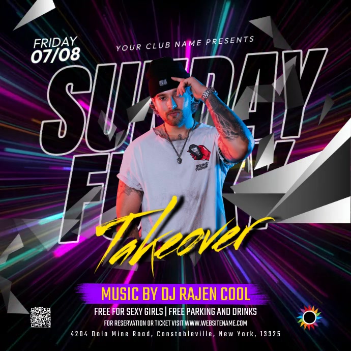 DJ Promotion Onlne Video Template | PosterMyWall