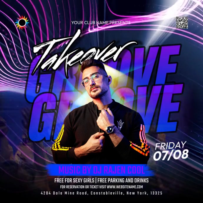 DJ Promotion Onlne Video Template | PosterMyWall