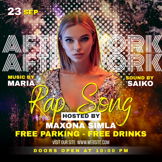 Dj Rap Night Template | PosterMyWall