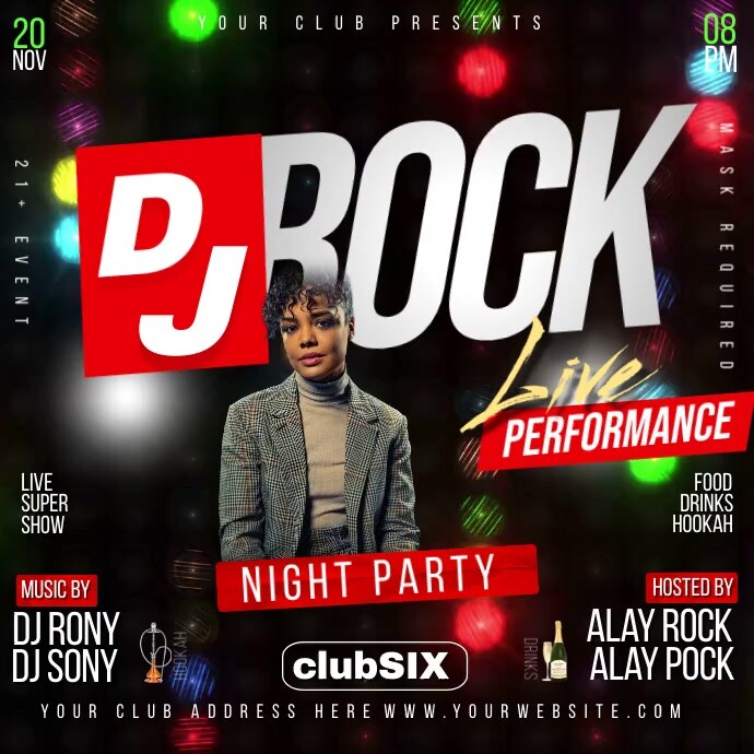 dj rock live performance Template | PosterMyWall