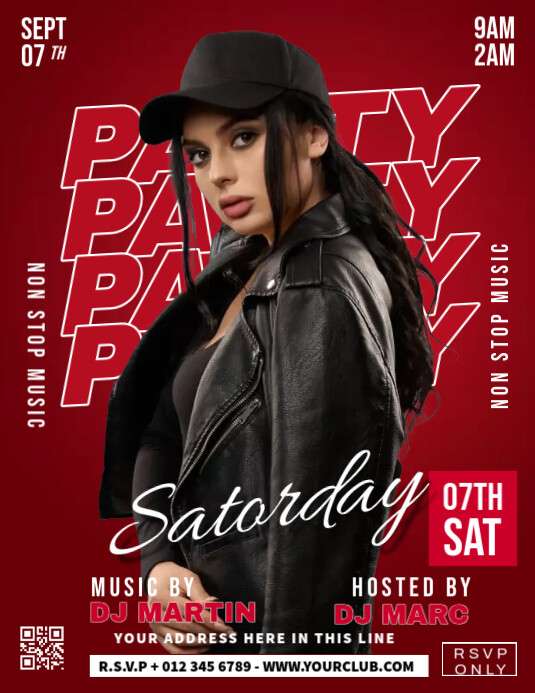 DJ Saturday Party Template | PosterMyWall