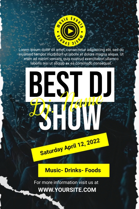 Dj Show Template | PosterMyWall