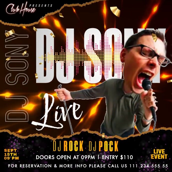 dj show/night party Template | PosterMyWall