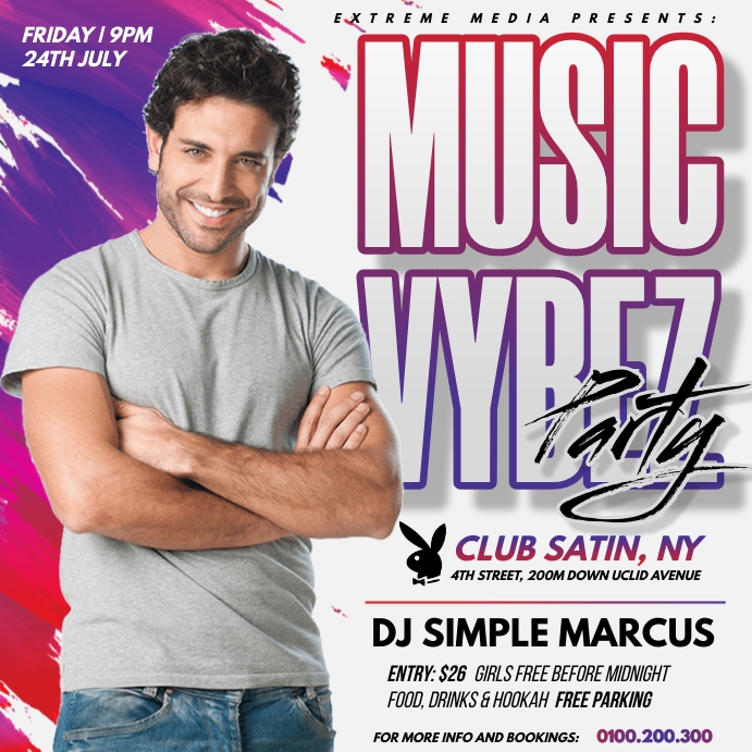 DJ Simple Template | PosterMyWall