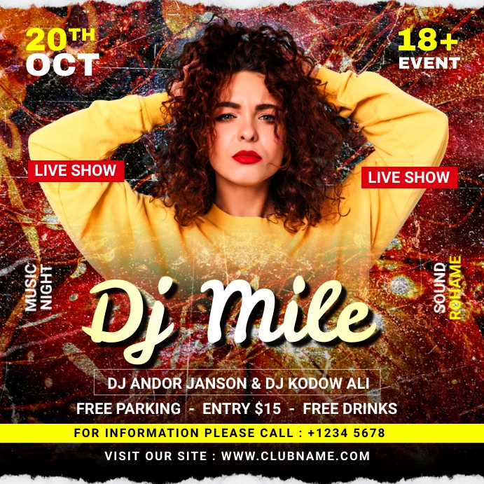 Dj template | PosterMyWall