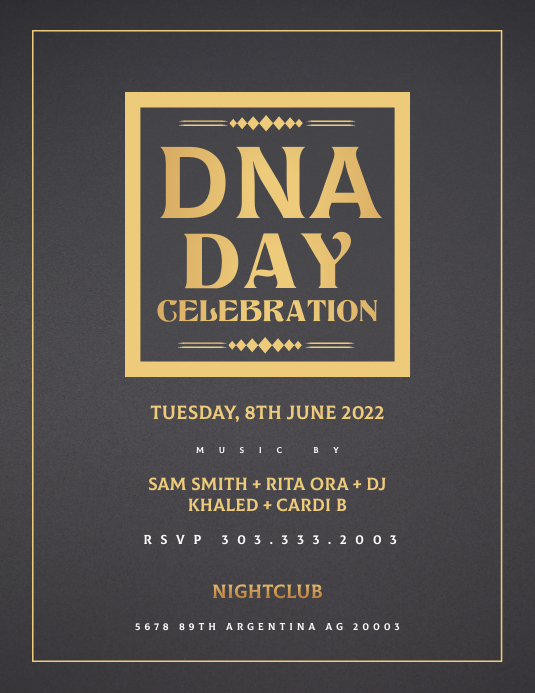 DNA DAY Template | PosterMyWall