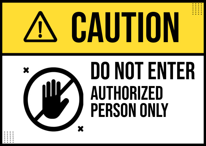 do not enter Template | PosterMyWall