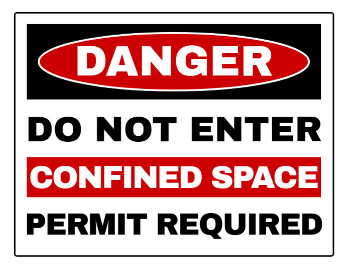 Do Not Enter Permit Required Sign Flyer Template templaat | PosterMyWall
