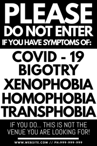 Do Not Enter Poster Template | PosterMyWall