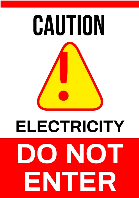 do not enter sign Template | PosterMyWall