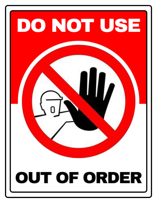 Do Not Use Out Of Order Sign Flyer Template เทมเพลต | PosterMyWall