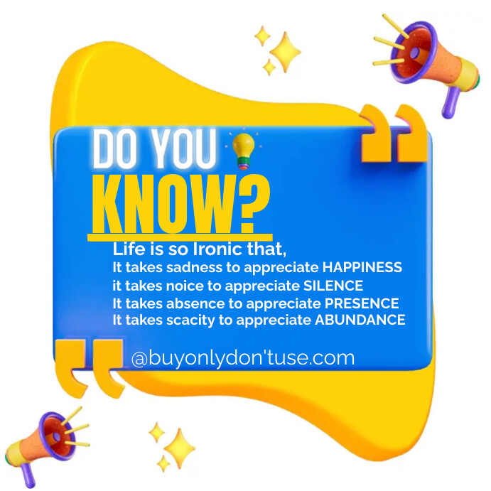 DO YOU KNOW Template | PosterMyWall