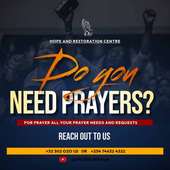 do you need prayers Template | PosterMyWall