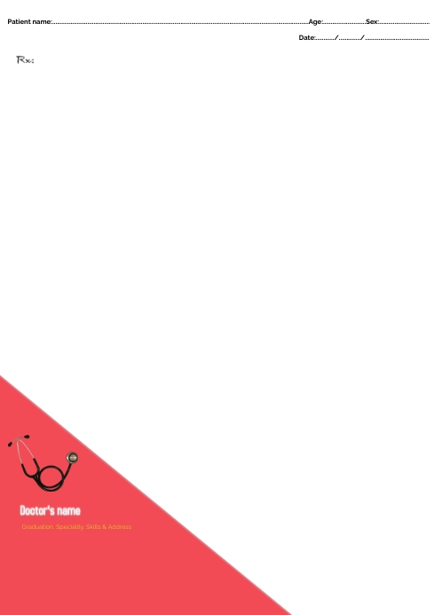 Doctor's pad Template | PosterMyWall