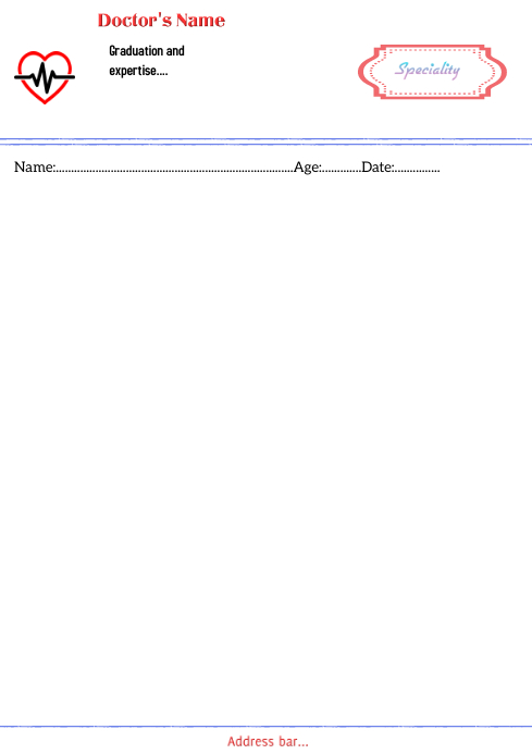 Doctor's Pad Template | PosterMyWall