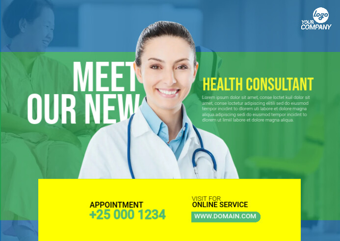 De Plantilla de Anuncio de Perfil de Médico | PosterMyWall