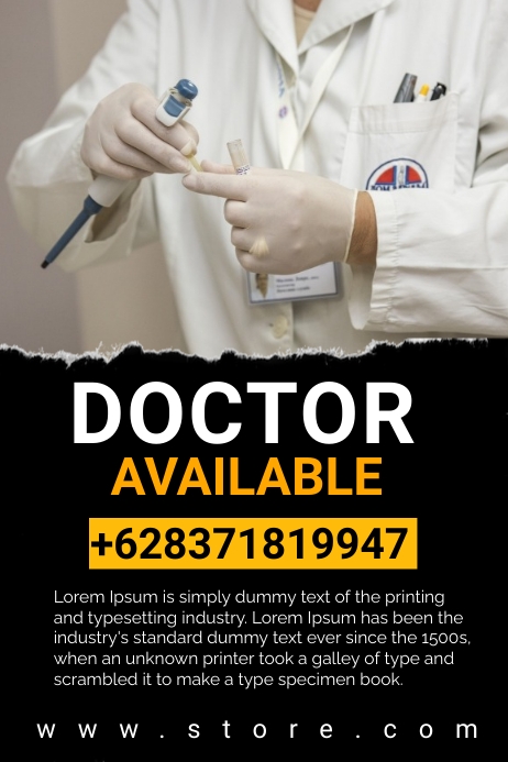 Modèle Doctor available poster | PosterMyWall