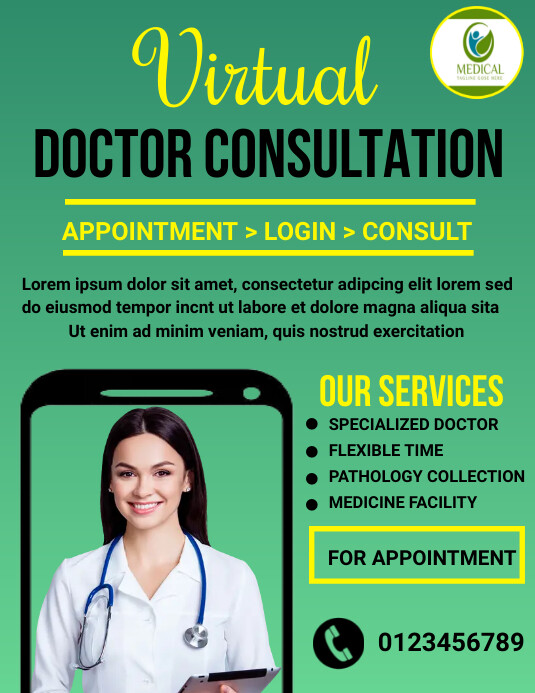 Doctor hiring flyer Template | PosterMyWall