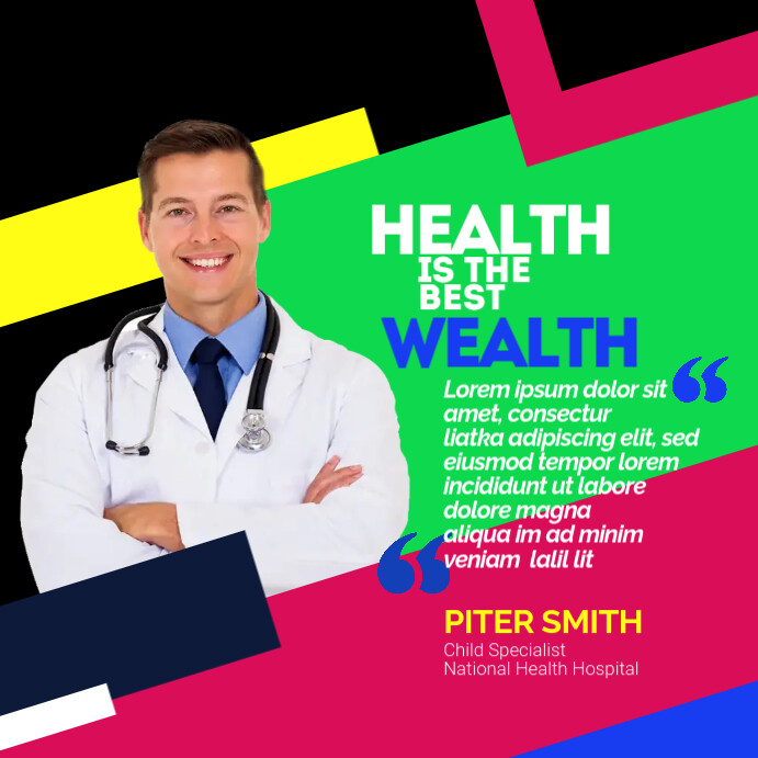 Plantilla de Doctor Quote Template | PosterMyWall