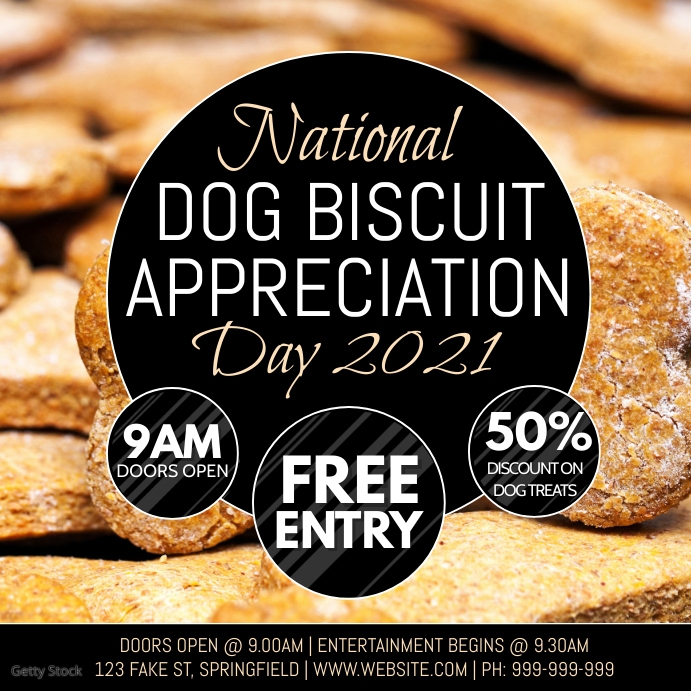 Copy of Dog Biscuit Appreciation Day Poster | PosterMyWall