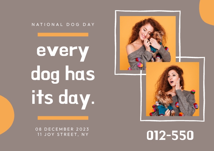 Dog Day A4 Template | PosterMyWall