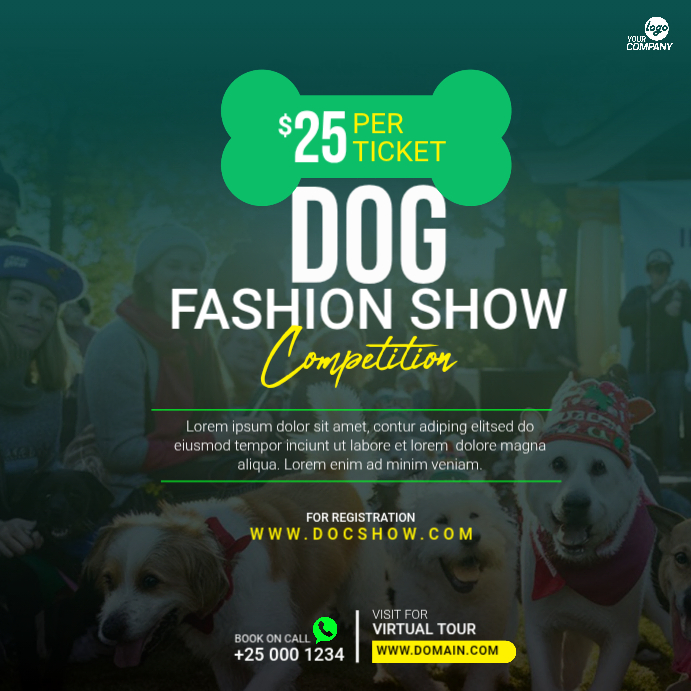 Copy of Dog Fashion Show Competition Post | PosterMyWall