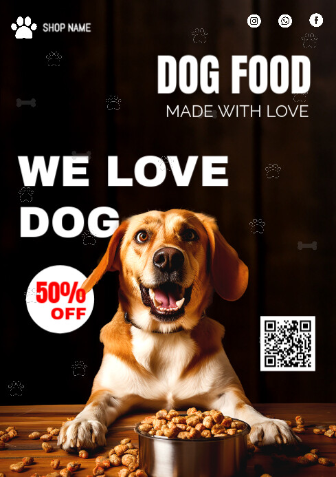 Copy of dog food flyer | PosterMyWall