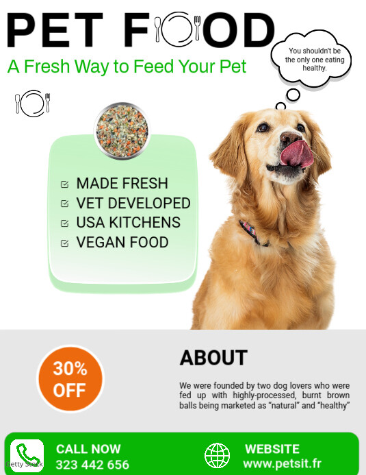 Dog food flyer template | PosterMyWall