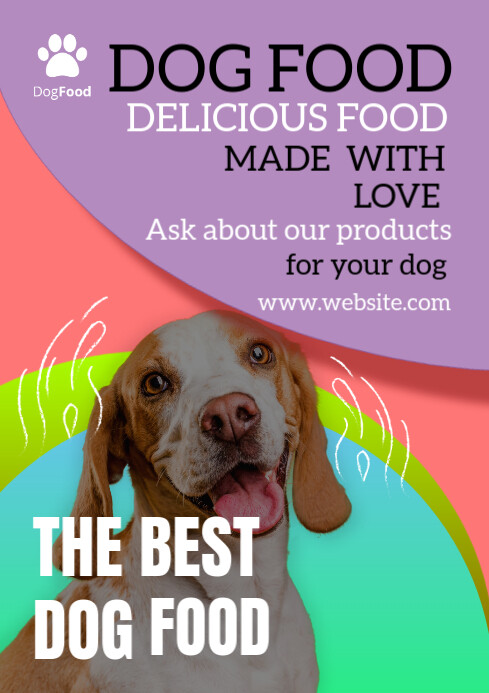 Dog food menu template | PosterMyWall