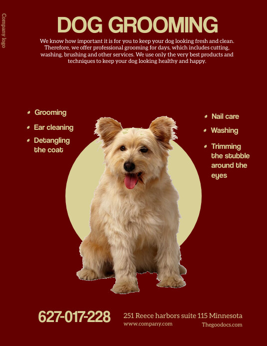 Plantilla de Dog grooming | PosterMyWall