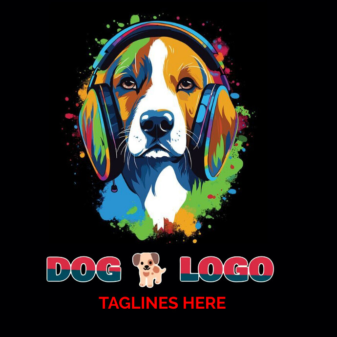 dog logo design dog pets dogs art pets care Template | PosterMyWall
