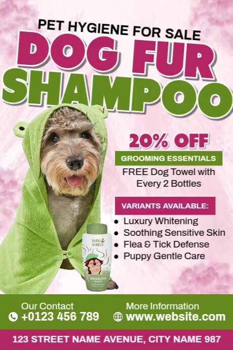 Dog Shampoo Ads Template | PosterMyWall