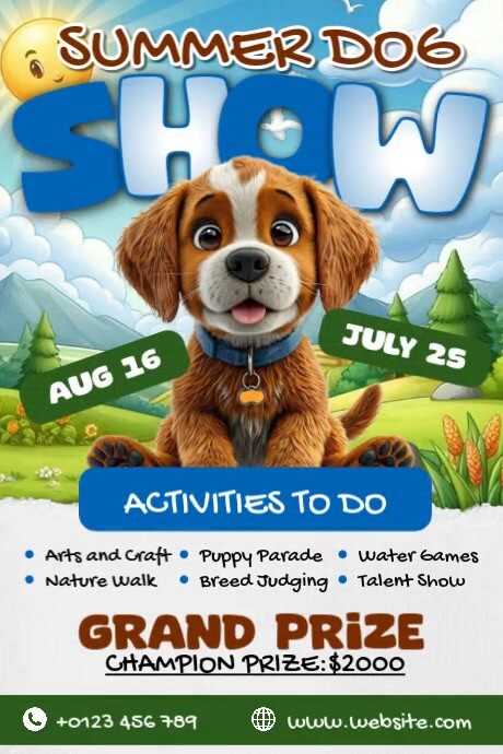 Dog Show Ads Template | PosterMyWall